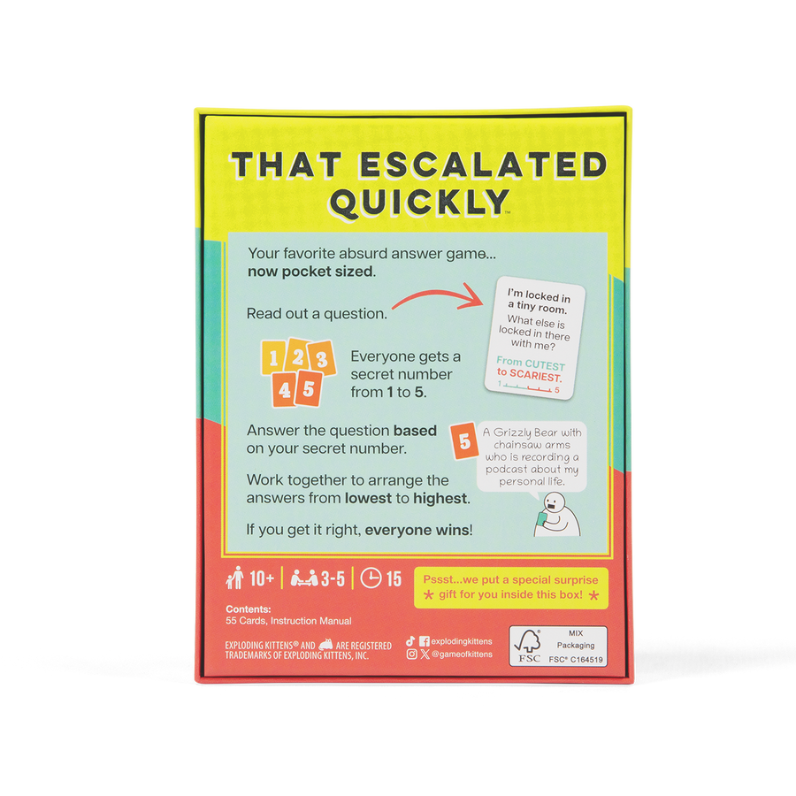 That Escalated Quickly Grab & Game Edition