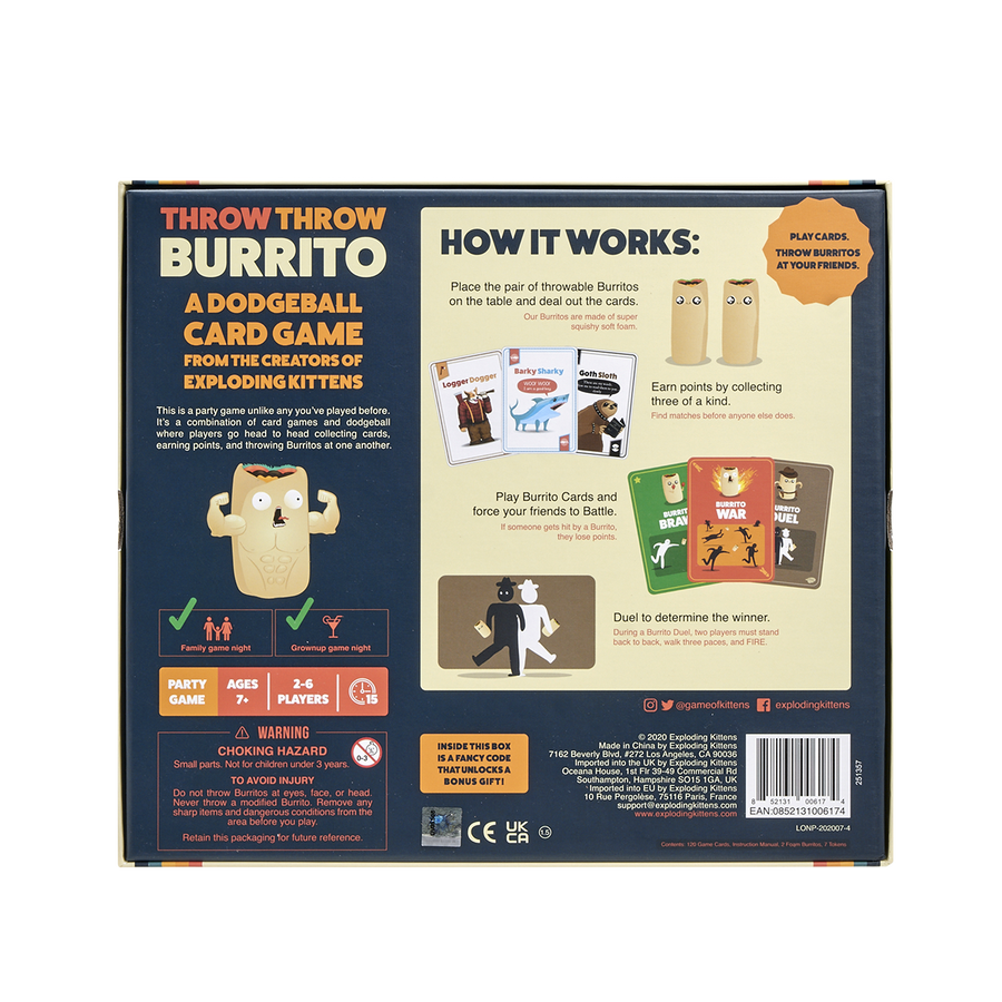 Throw Throw Burrito | Party Card Game | Exploding Kittens
