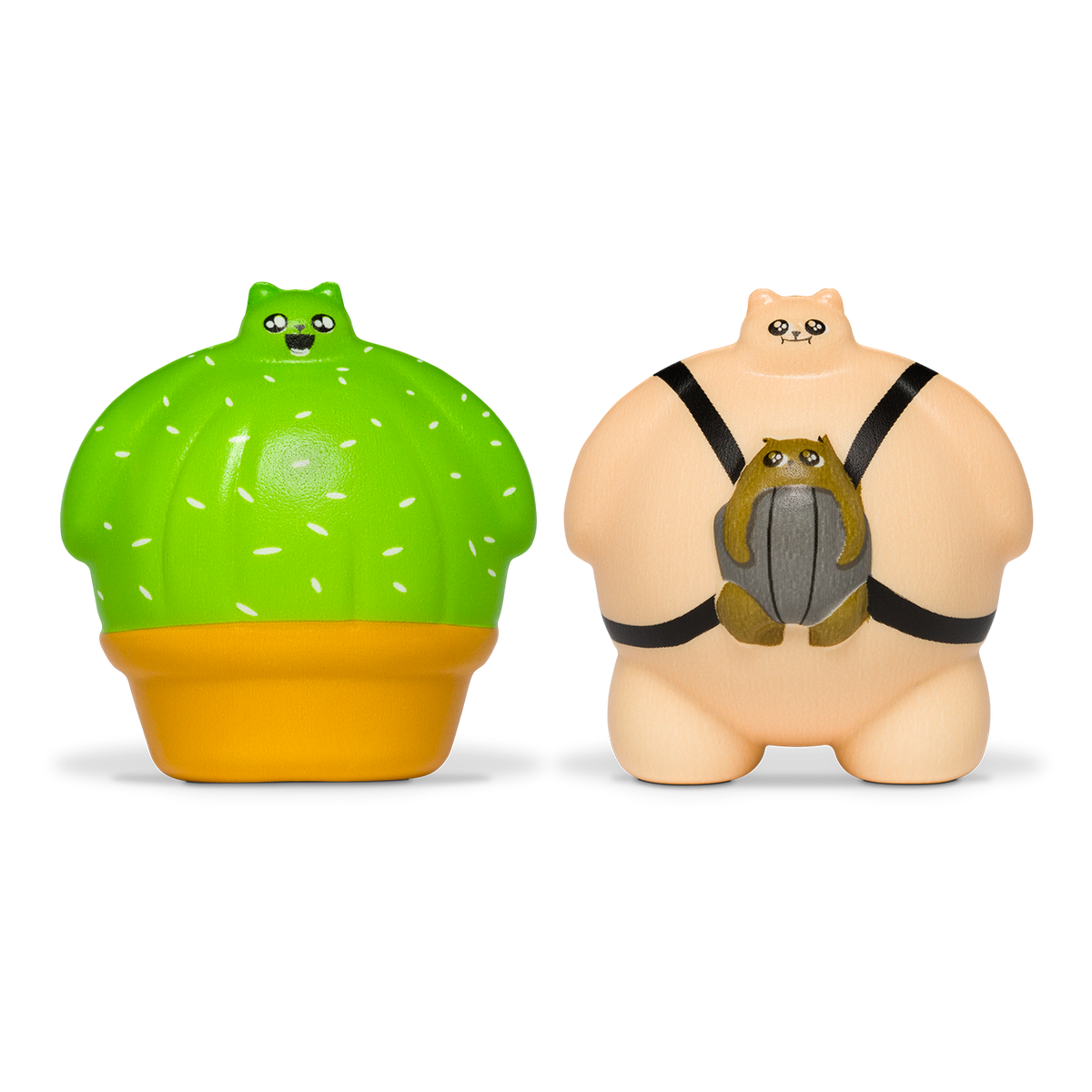 Catchables 2-Pack #2 (Cat-wearing-a-cat & Catcus)