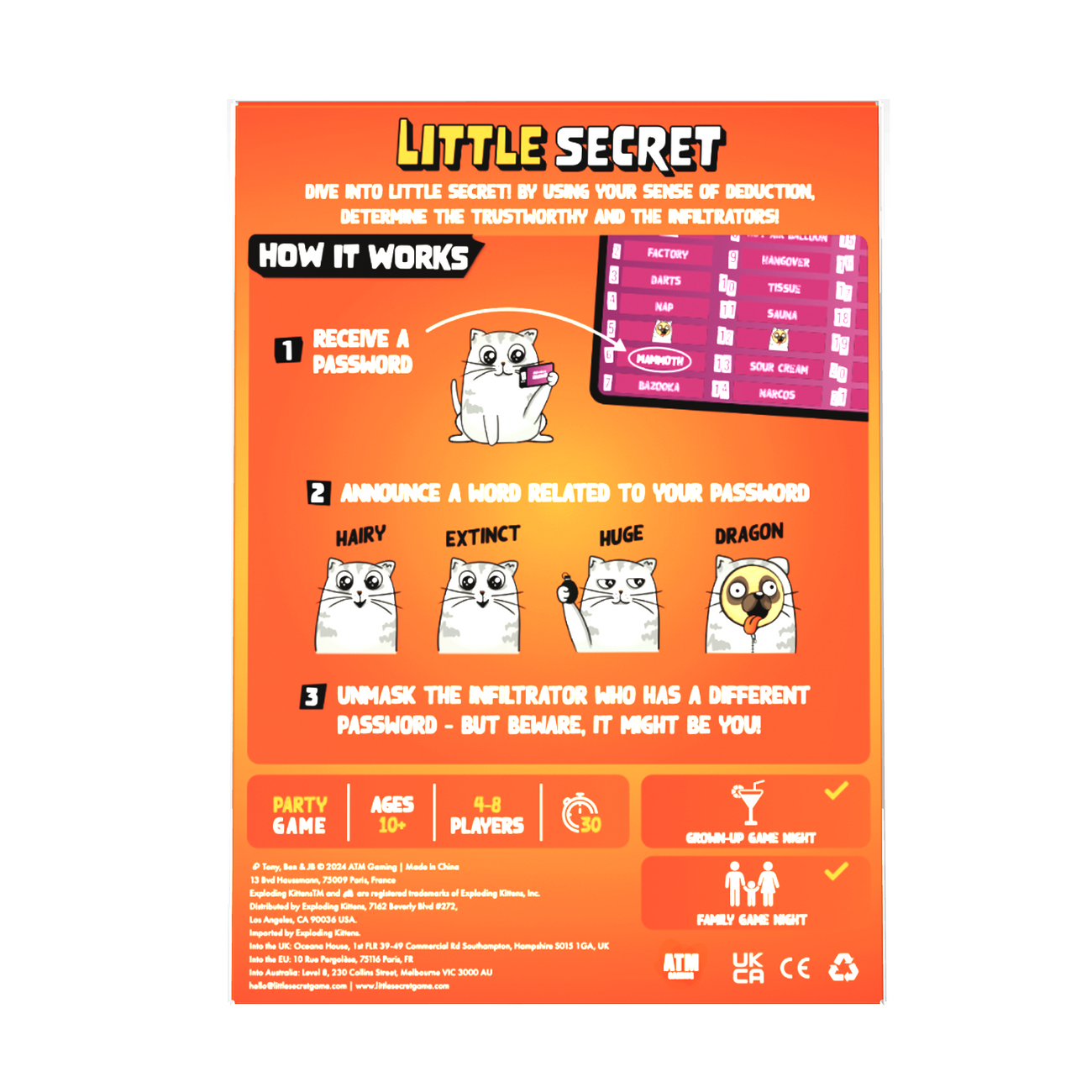 Little Secret Social Deduction Card Game
