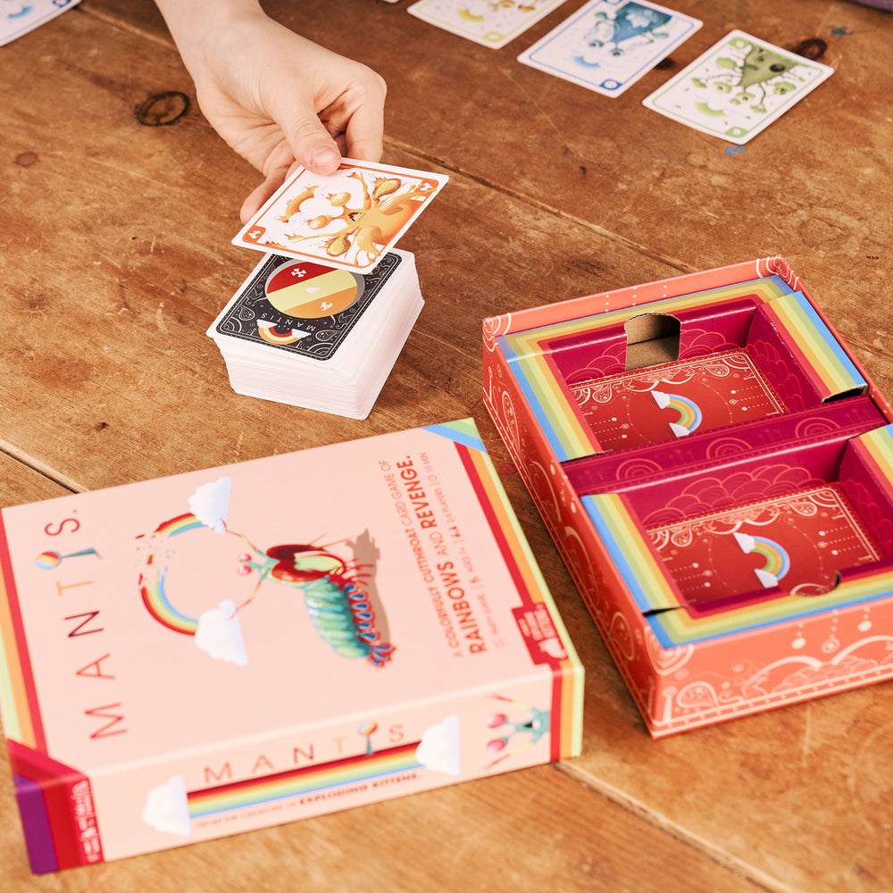 Mantis | A Colorfully Cutthroat Card Game | Exploding Kittens
