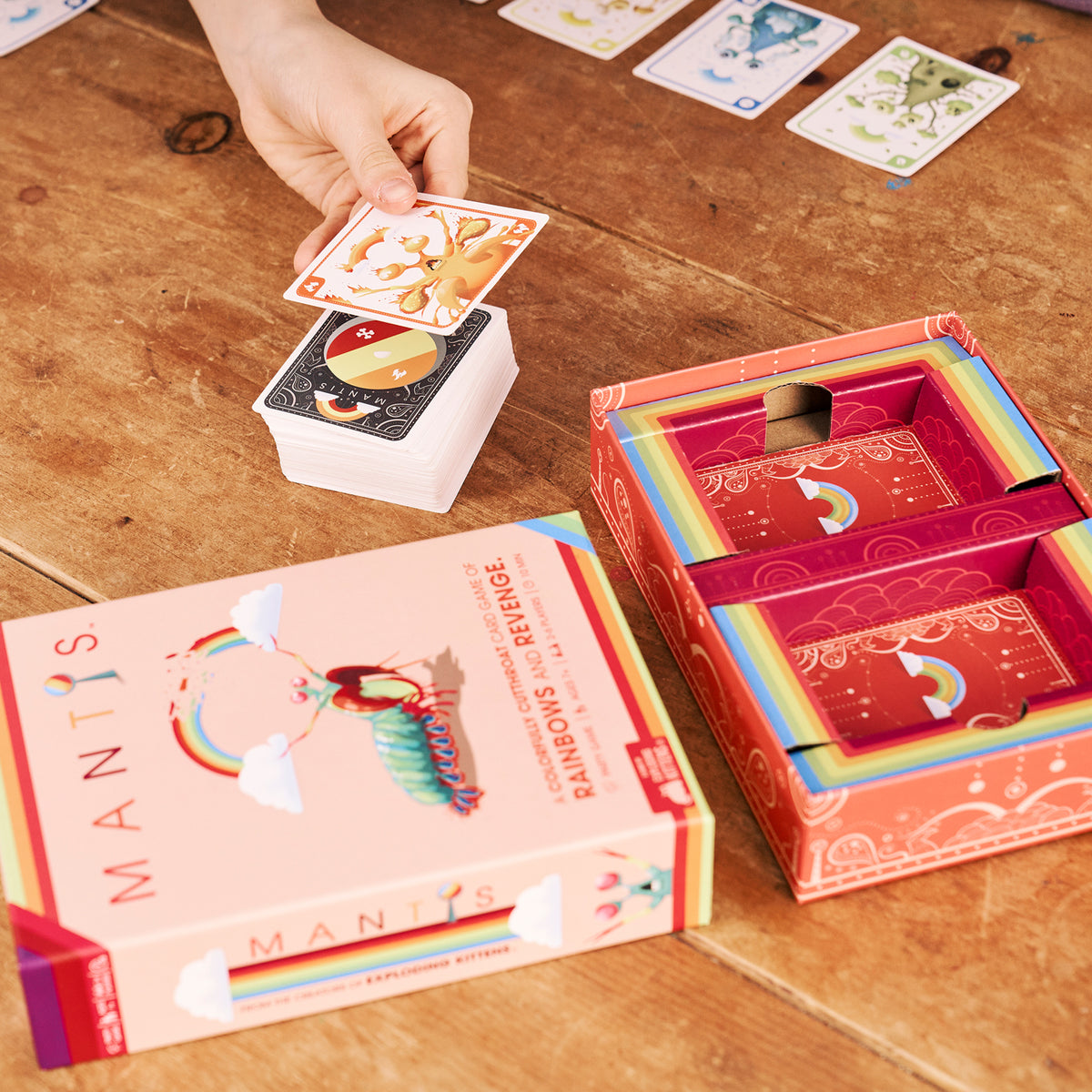 Mantis | A Colorfully Cutthroat Card Game | Exploding Kittens