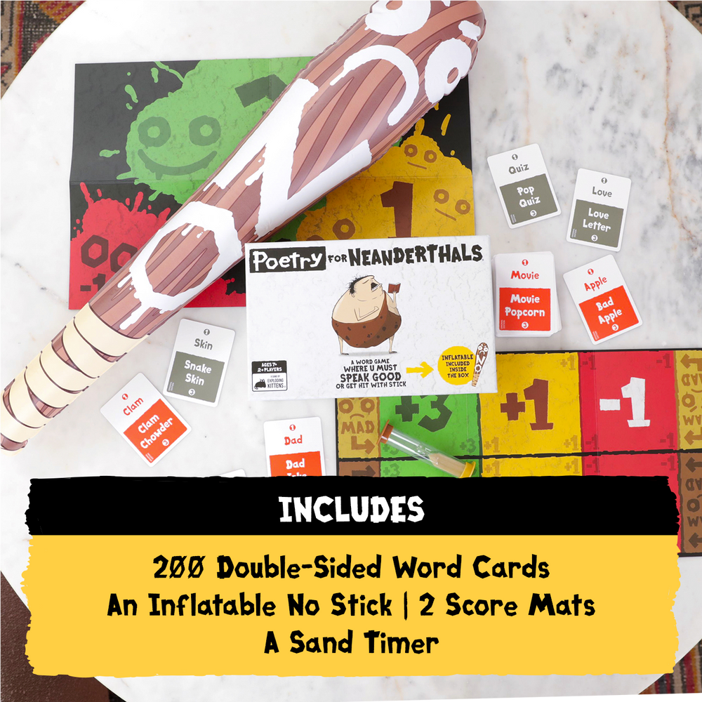 Poetry for Neanderthals | Party Card Game | Exploding Kittens