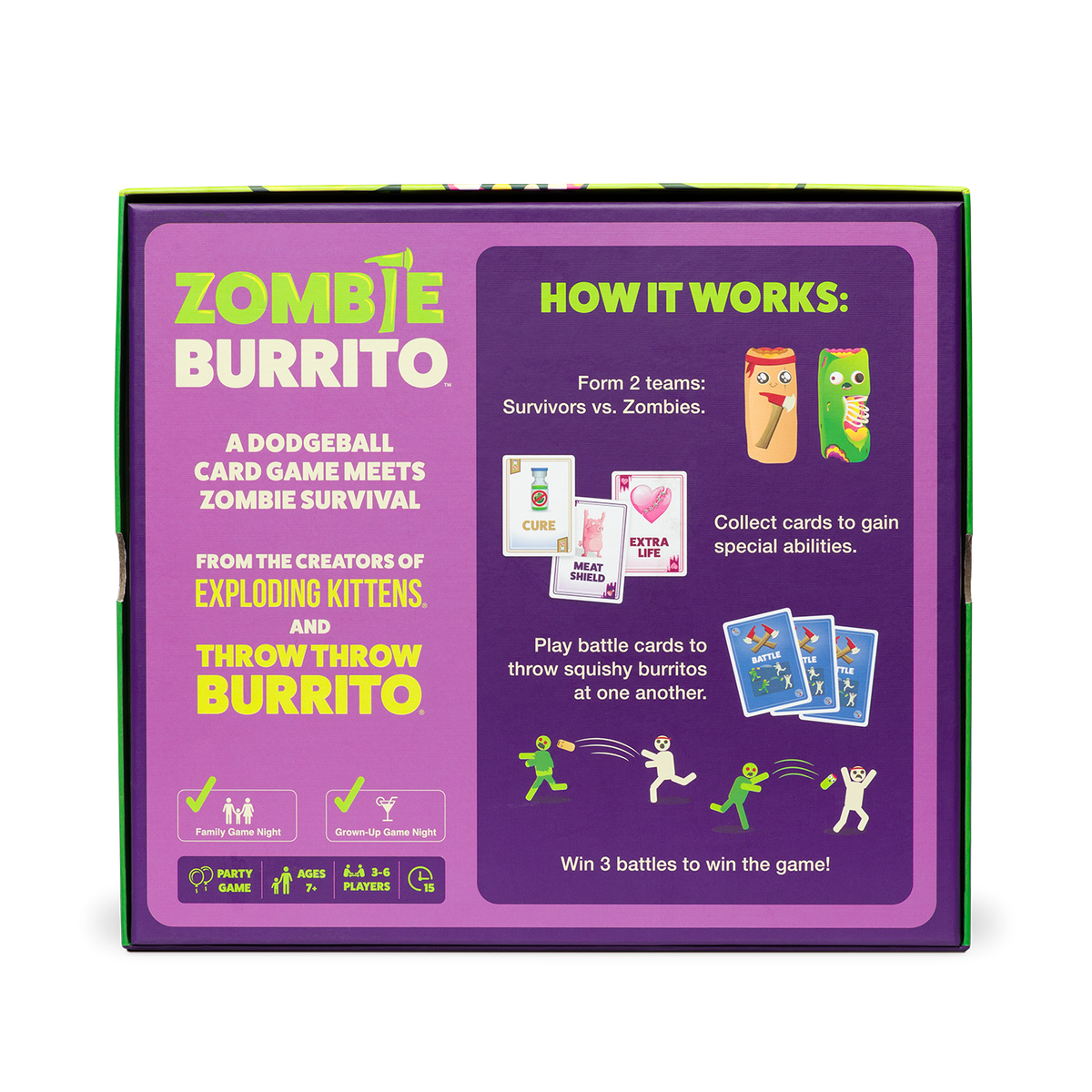 Zombie Burrito Card Game & Thrilling Team Battle