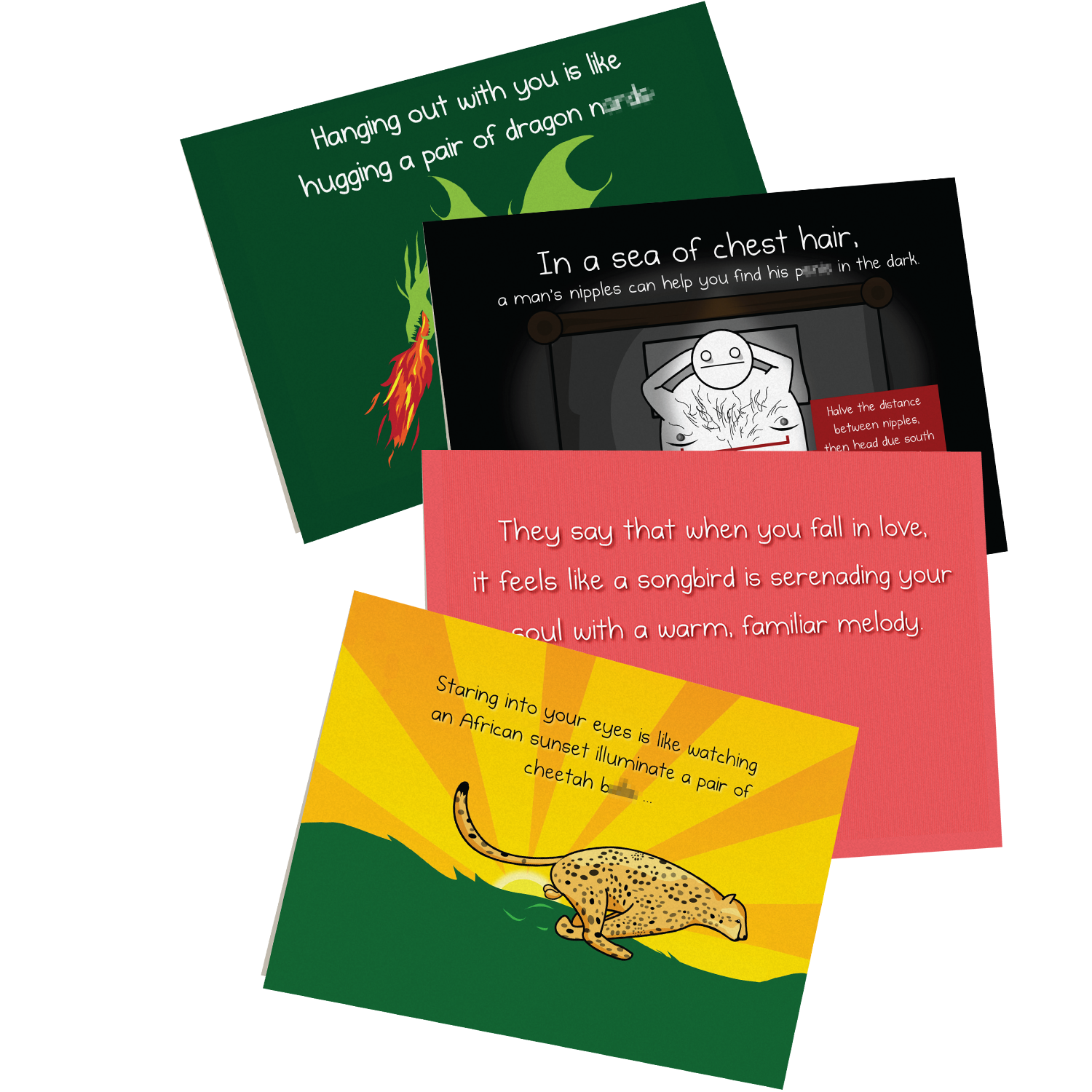 NSFW Love & Friendship Cards | Vol. A - 4 Pack | Exploding Kittens