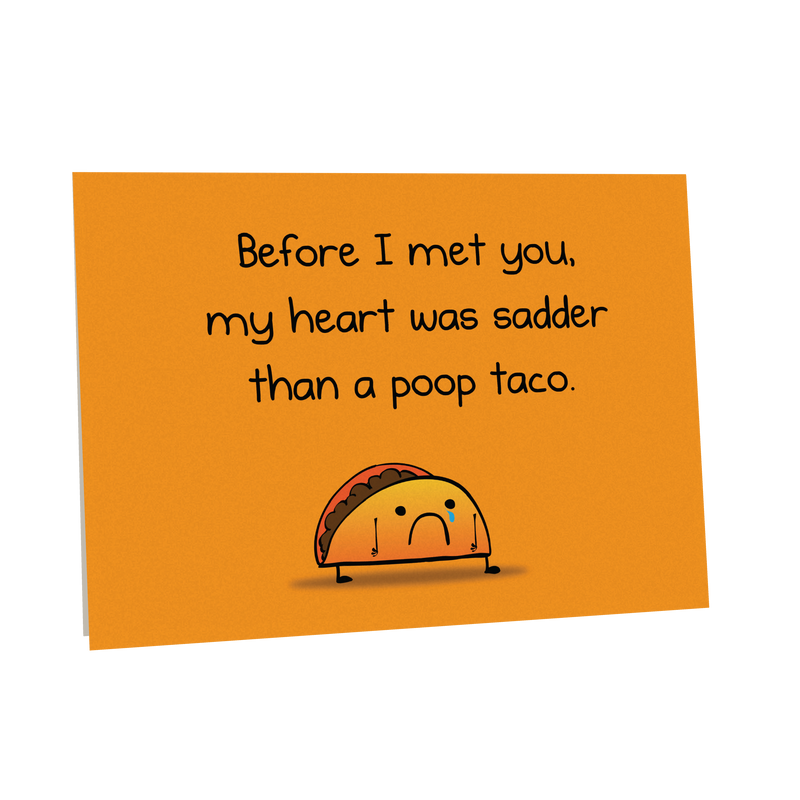 Poop Taco | NSFW Love & Friendship Greeting Card | Exploding Kittens