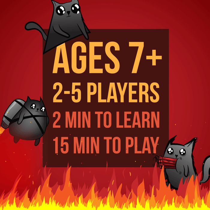 Exploding Kittens 2 Player Edition | Travel Friendly Card Game ...