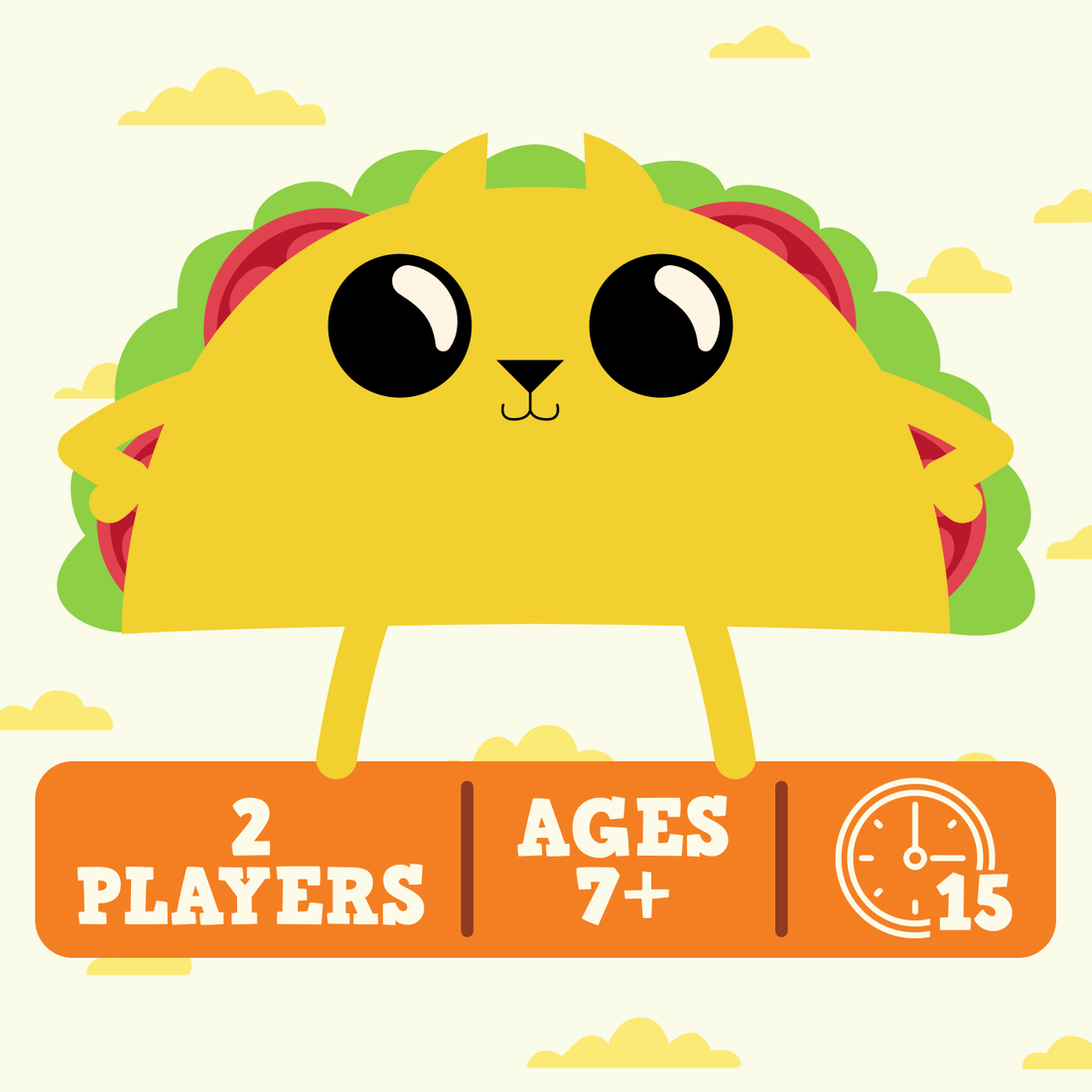 Tacocat Spelled Backwards | 2 Player Board Game | Exploding Kittens
