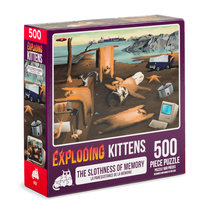The Slothness of Memory | 500 & 1000 Piece Puzzle | Exploding Kittens